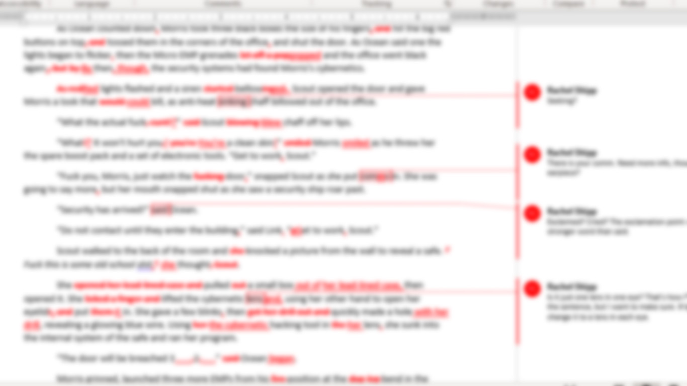 The Editing Process – Rachel Shipp Editing